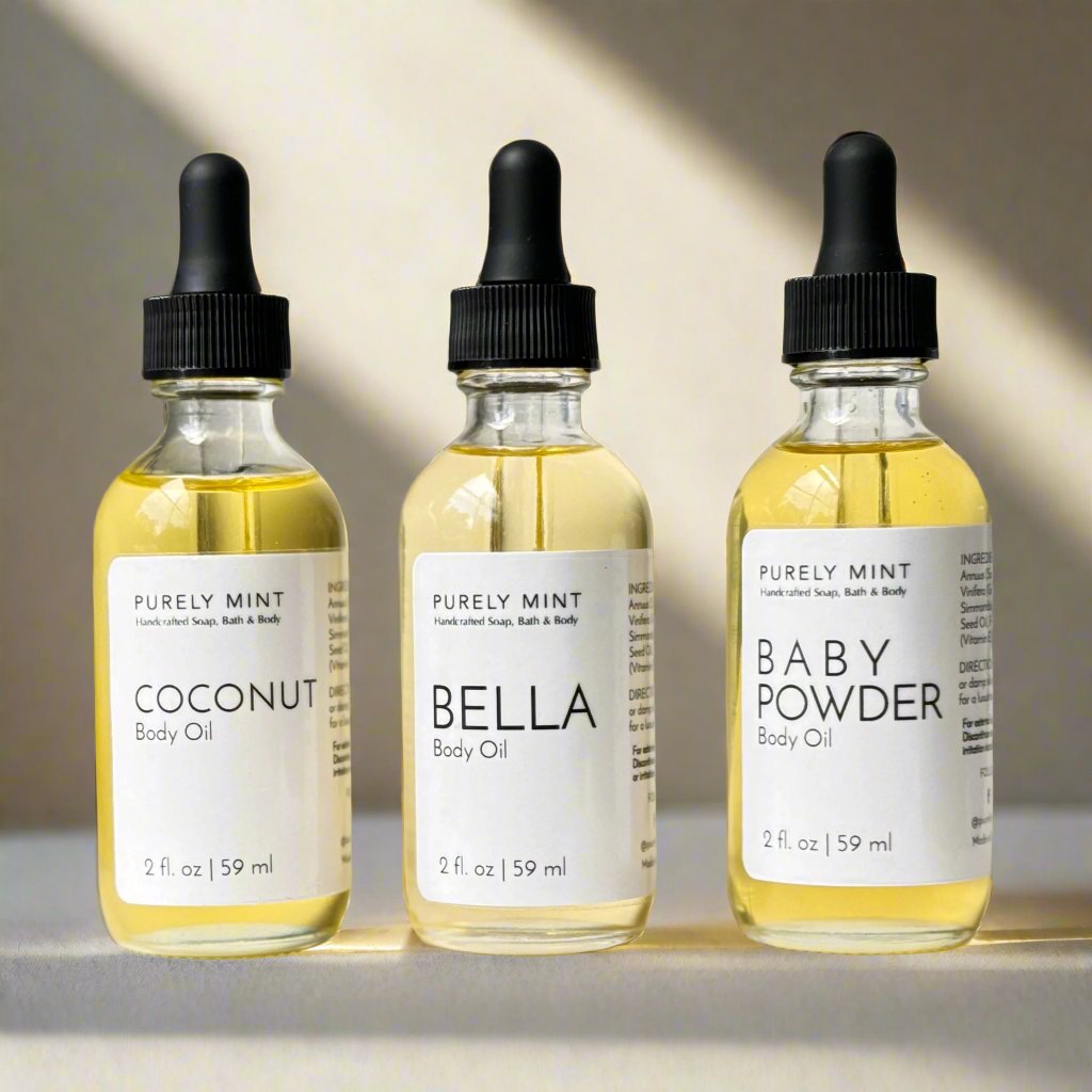 Luxurious Body Oils | Hydrating & Natural Skincare | Purely Mint